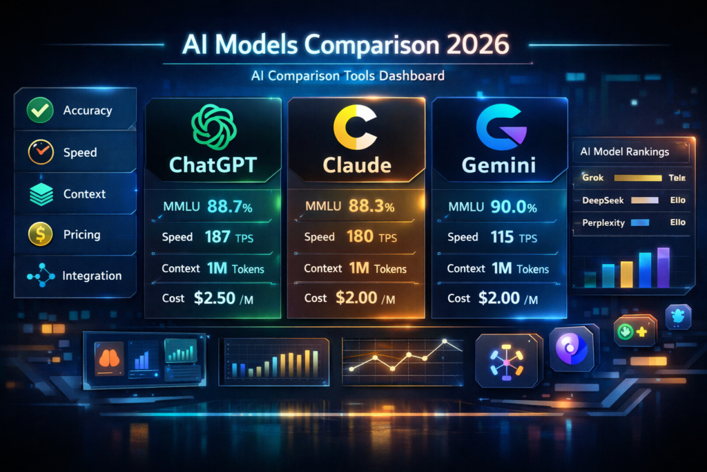 AI Comparison Tools: Compare ChatGPT, Claude,and More (2026)